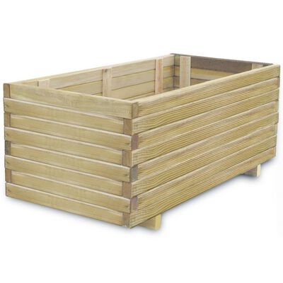 vidaXL Hochbeet 100x50x40 cm Holz Rechteckig | vidaXL.at