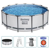 Bestway Steel Pro MAX Rund Pool Set 396x122 cm | vidaXL.at