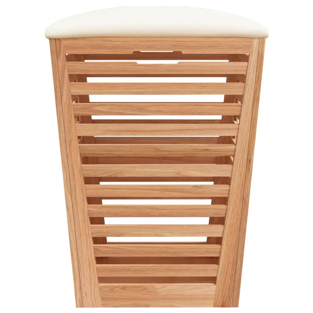 vidaXL Badhocker 40,5x40,5x56 cm Massivholz Nussbaum | vidaXL.at