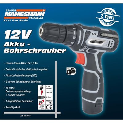 Bruder Mannesmann Adac Akku Bohrschrauber