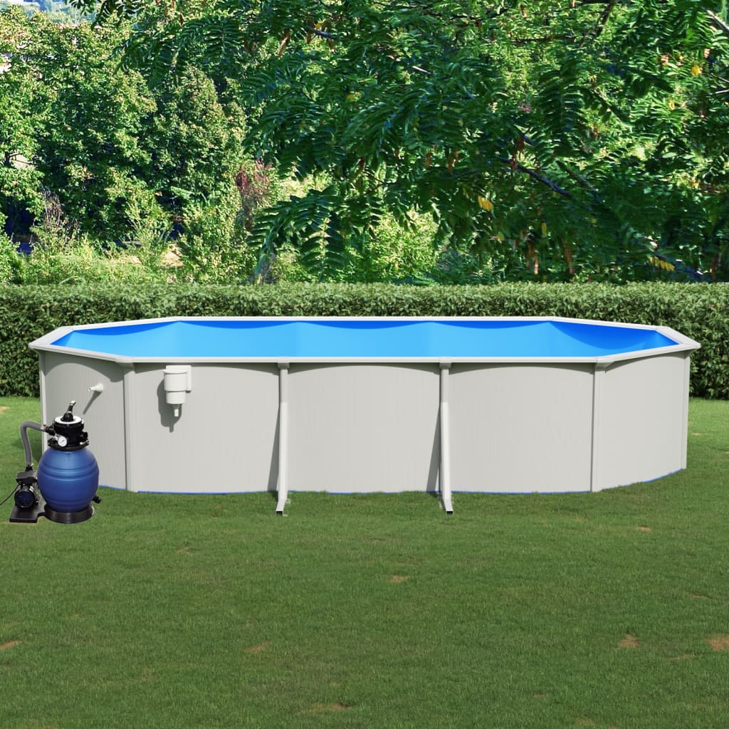 vidaXL Pool mit Sandfilterpumpe 610x360x120 cm | vidaXL.at