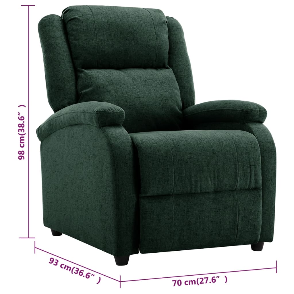 vidaXL Relaxsessel Dunkelgrün Stoff | vidaXL.at