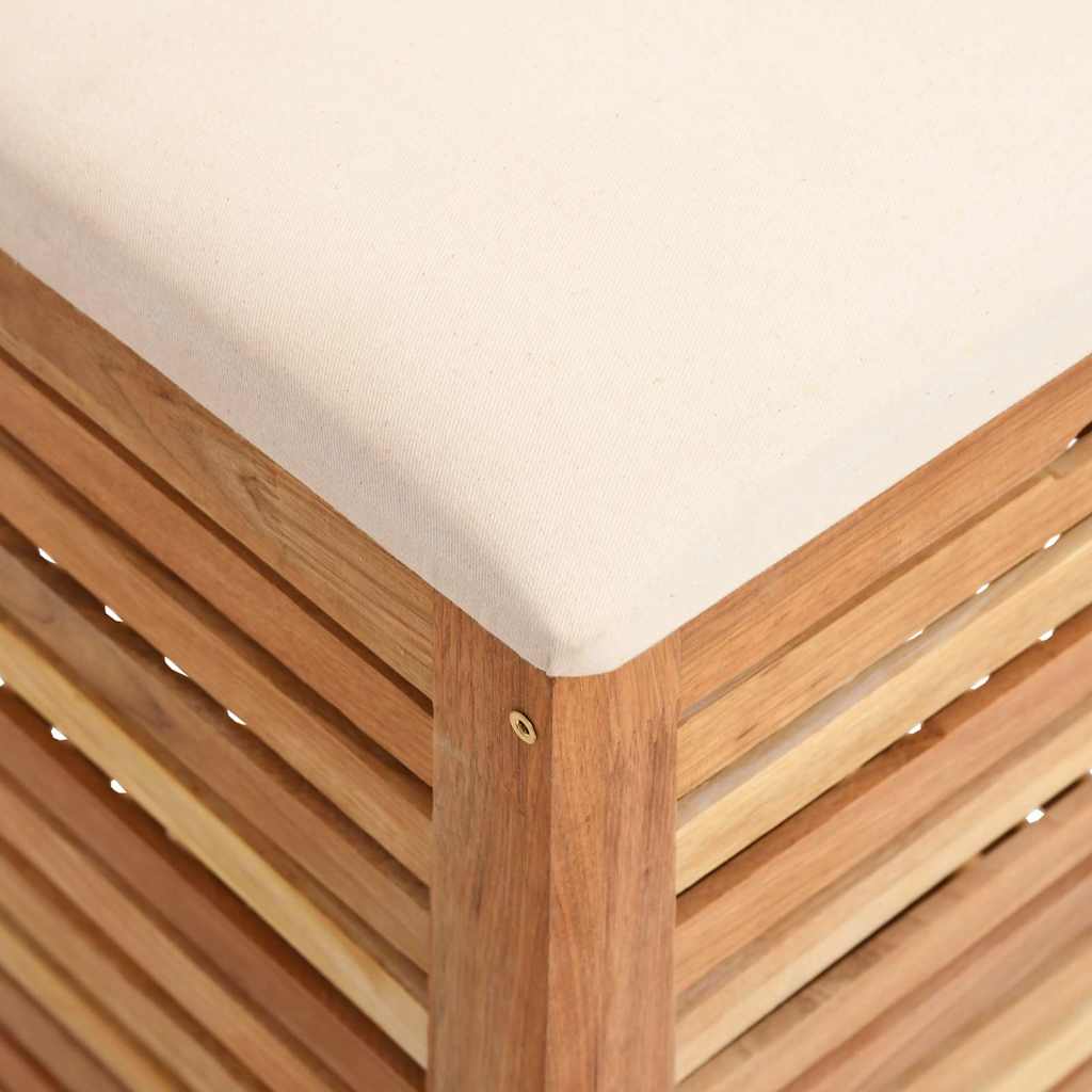 vidaXL Badhocker 40,5x40,5x56 cm Massivholz Nussbaum | vidaXL.at