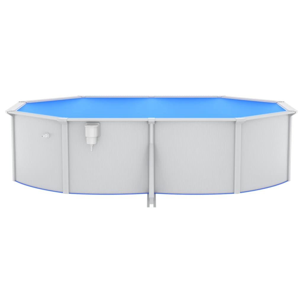vidaXL Pool mit Sandfilterpumpe und Leiter 490x360x120 cm | vidaXL.at
