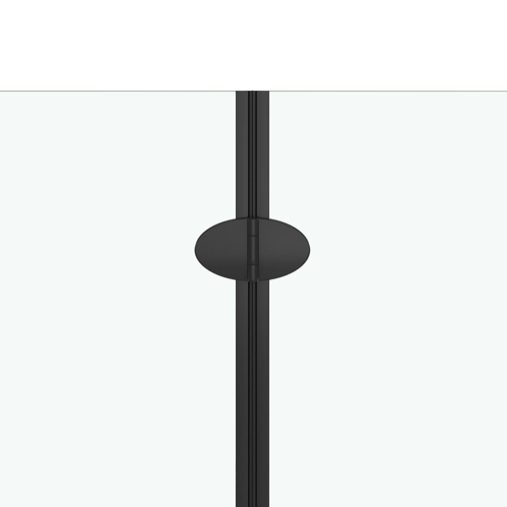 vidaXL Badewannenaufsatz 2-fach Faltbar ESG 120x68x130 cm Schwarz ...